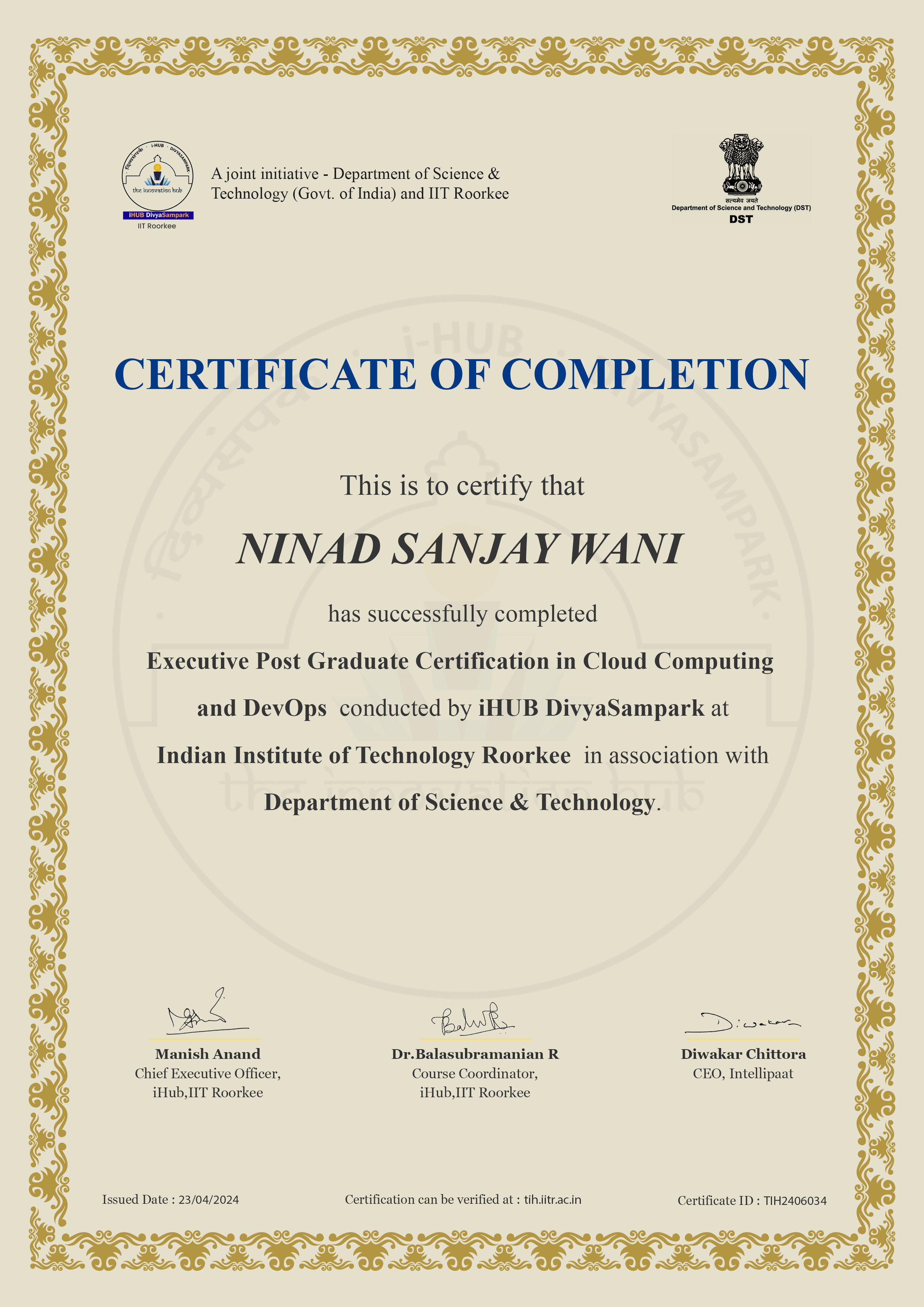 Ninad Wani - Cloud and DevOps Engineer | LinkedIn